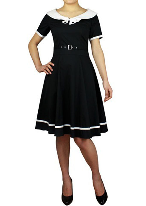Rk80 Rockabilly Sailor Retro Nautical Costume Dress Pin Up Vintage 50s