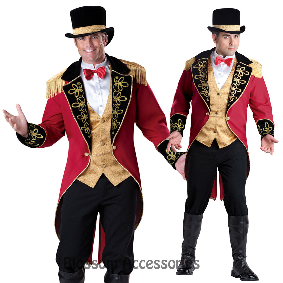 C906 Ringmaster Elite Mens Circus Lion Tamer Ring Master Halloween